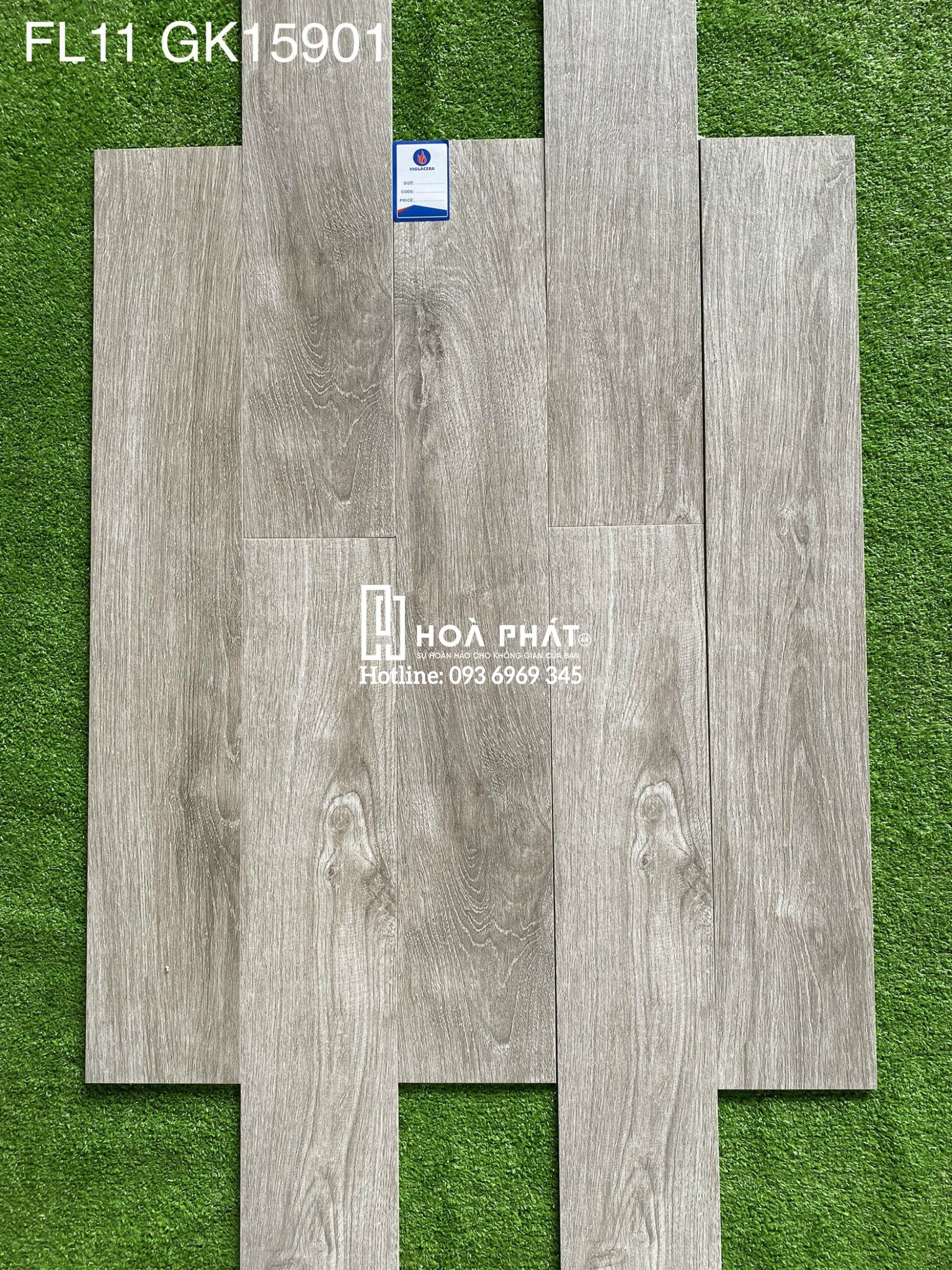 Gạch giả gỗ 15×90 Viglacera FL11 GK15901 - Gạch men Hoà Phát
